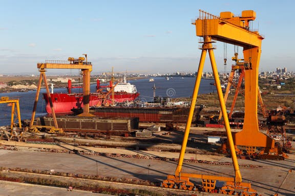 Shipyard stock image. Image of harbor, nautical, huge - 18046001