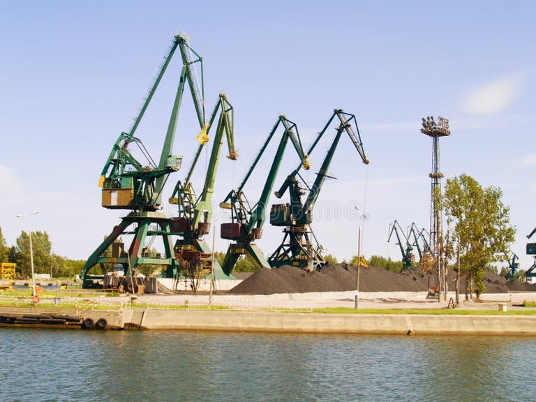 Shipyard stock image. Image of dockside, blue, machine - 20226267