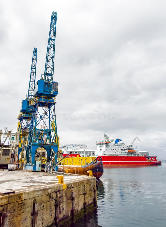 Shipyard Docks at V and a Waterfront Harbour Editorial Stock Image ...