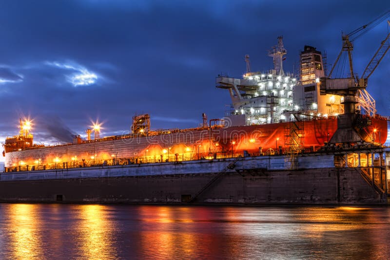 Shipyard stock photo. Image of harbour, maintenance, crane - 33995870