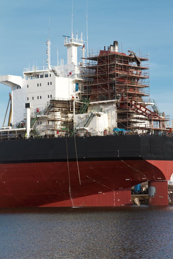 Shipyard stock image. Image of boat, steel, shipway, deck - 64623377