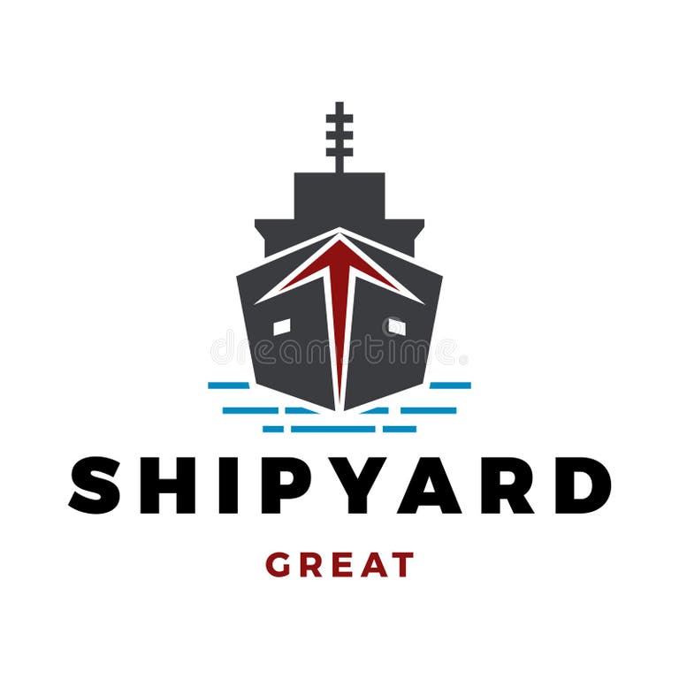 Shipyard Icon Logo Design Template Stock Vector - Illustration of ...