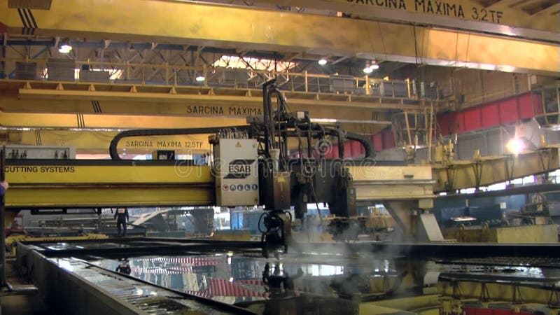 Shipyard stock video. Video of equipment, machines, installation - 52505235