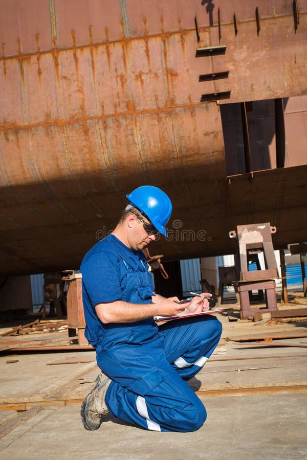 Shipyard workers stock image. Image of factory, isolators - 30705751