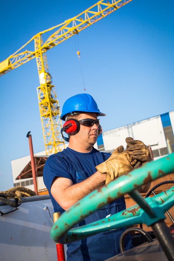 Shipyard workers stock photo. Image of helmet, persons - 30703224