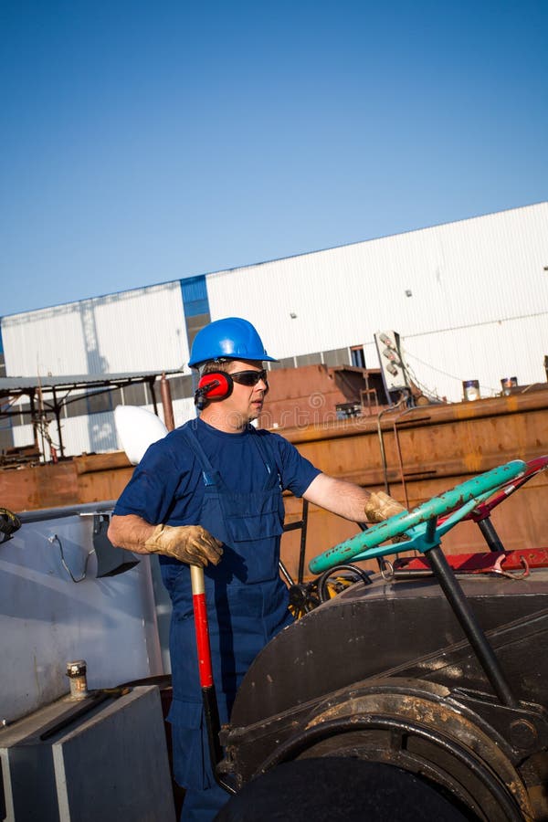 Shipyard workers stock photo. Image of background, gear - 30705250