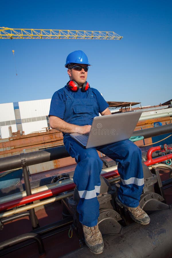 Shipyard workers stock image. Image of civil, isolators - 30749555