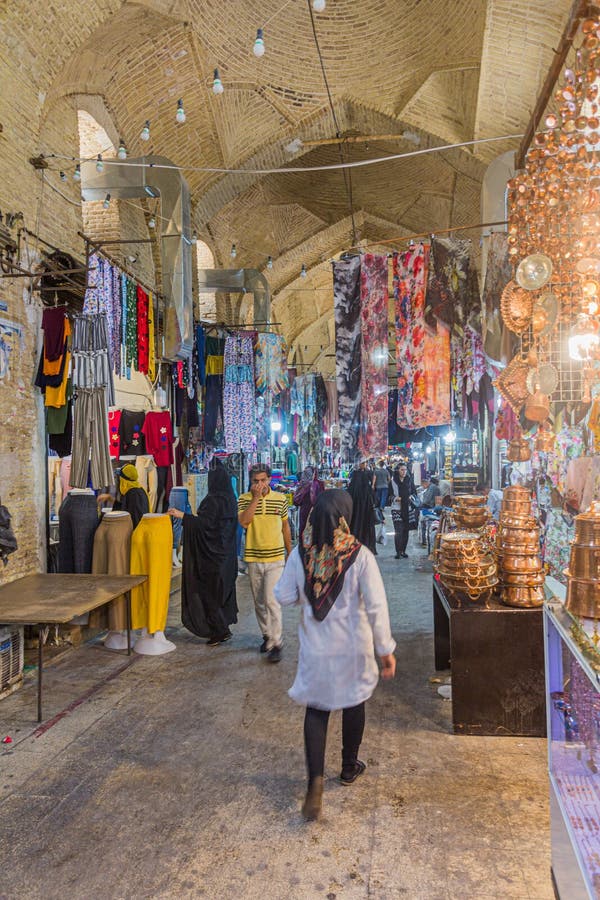 SHIRAZ, IRAN - JULY 6, 2019: View of Vakil Bazaar in Shiraz, Ira ...