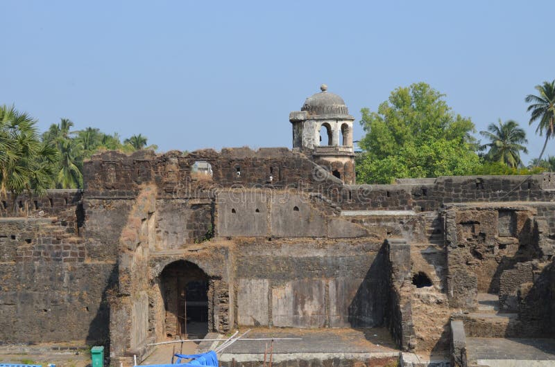 Shirgaon fort stock photo. Image of village, fort, historical - 130428414