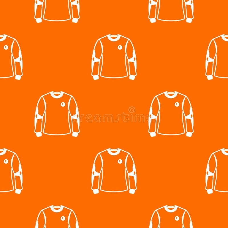 Shirt Goalkeeper Pattern Vector Orange Stock Vector - Illustration of ...