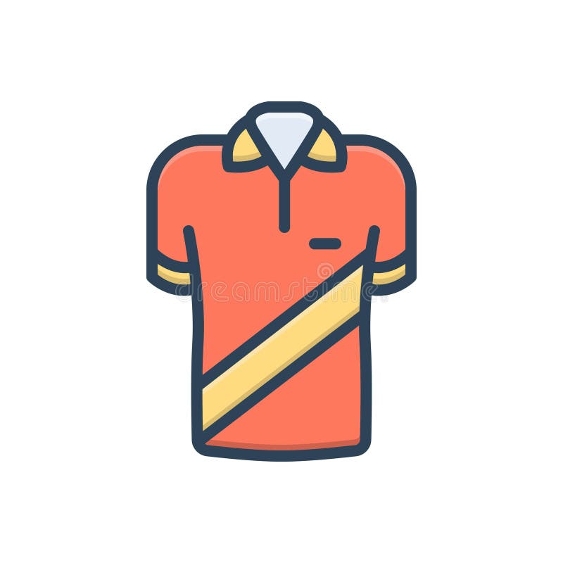 Color Illustration Icon for Shirt, Cloth and Polo Stock Vector ...