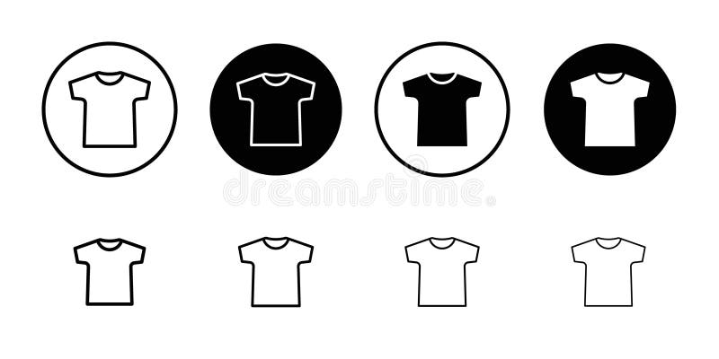 Shirt Icon Outline Vector for Web Ui Stock Vector - Illustration of ...