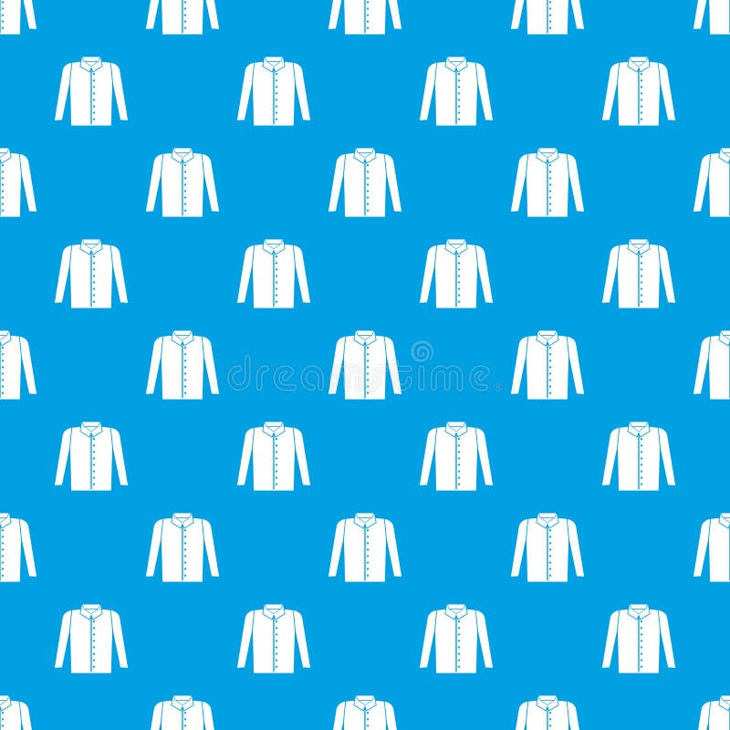 Shirt Pattern Seamless Blue Stock Vector - Illustration of object ...