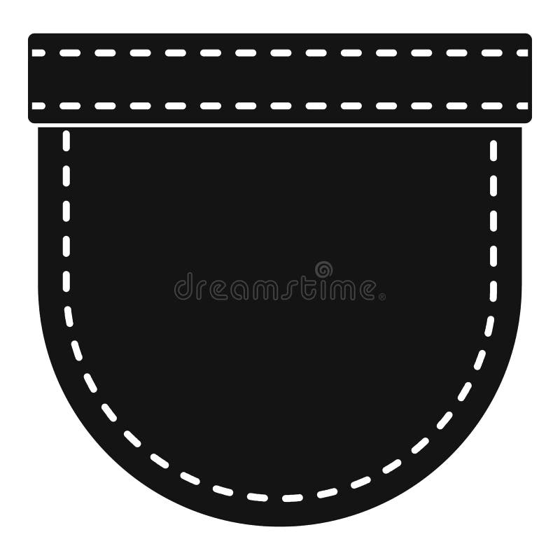 Shirt Pocket Icon, Simple Style Stock Vector - Illustration of dress ...