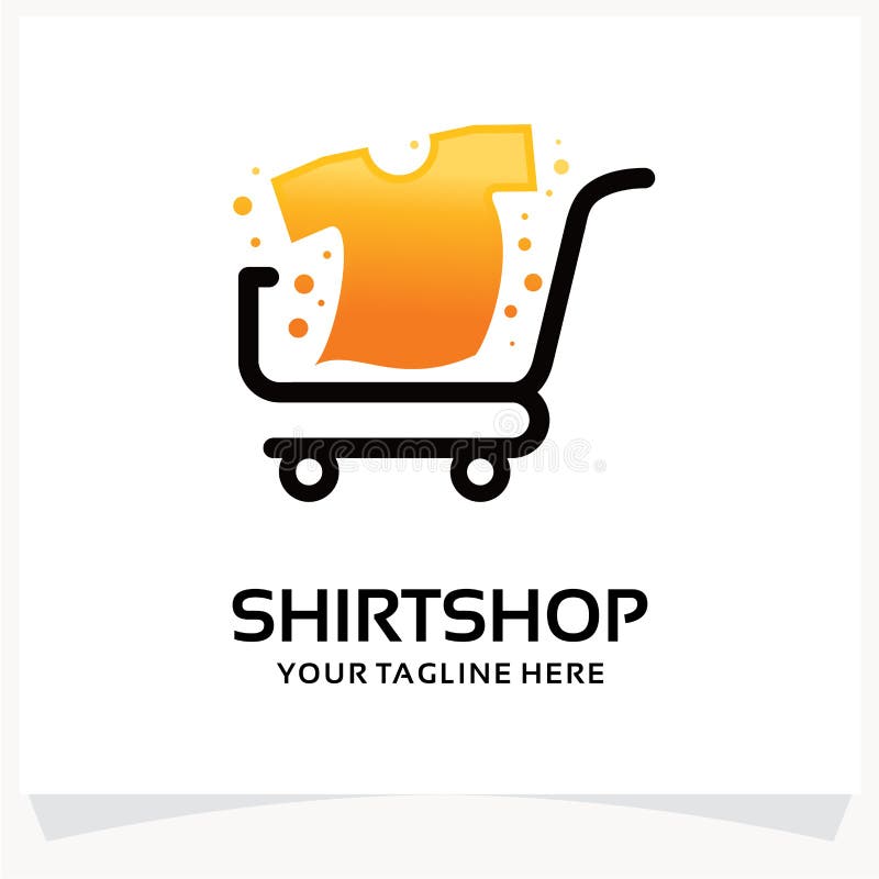 Shirt Shop Logo Design Template Inspirations Stock Vector ...