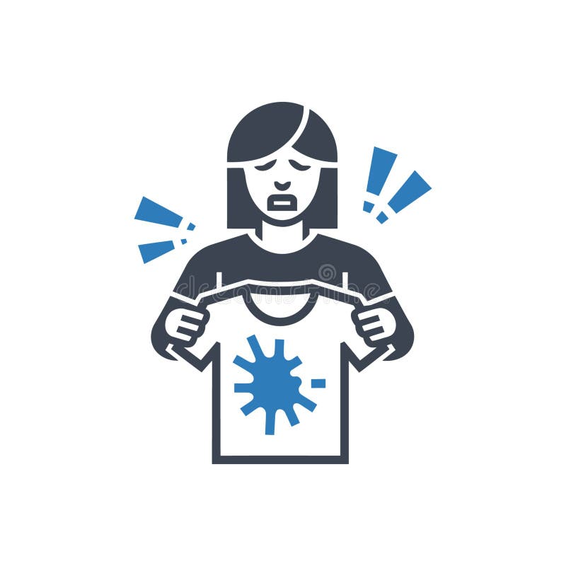 Shirt Stain icon stock vector. Illustration of sign - 348613861