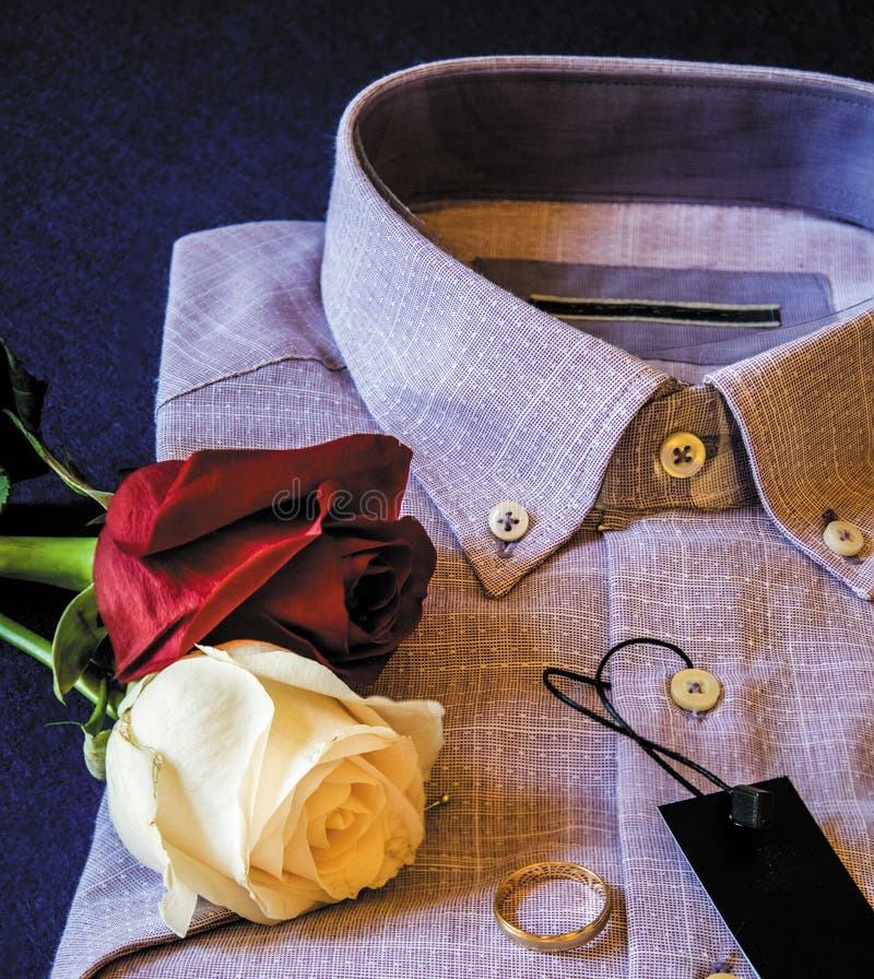 Shirt for the wedding. stock photo. Image of illusion - 147272866