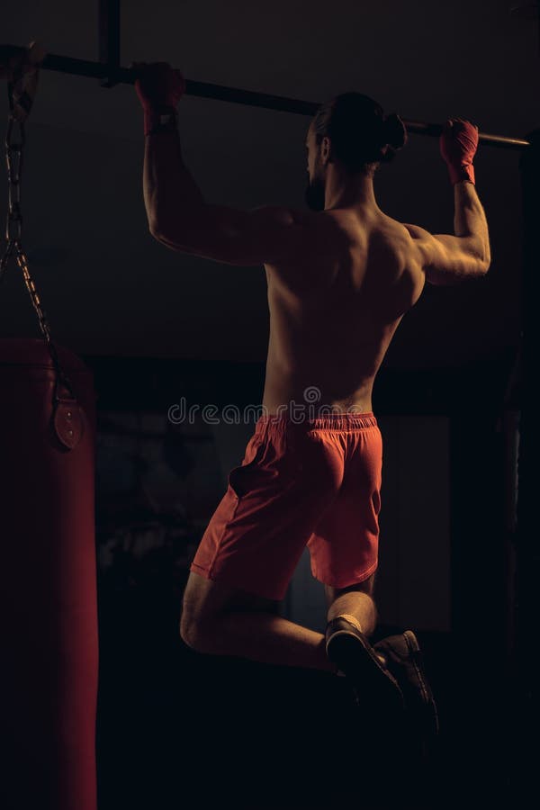 185 Man Shirtless Pull Ups Stock Photos - Free & Royalty-Free Stock ...