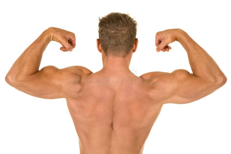 Shirtless Sterke Mensen Flex Rug Stock Afbeelding - Image of volwassen ...