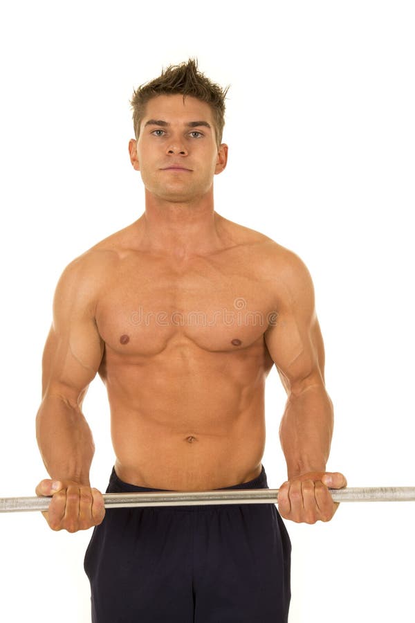 Man shirtless serious stock image. Image of power, chest - 16011805