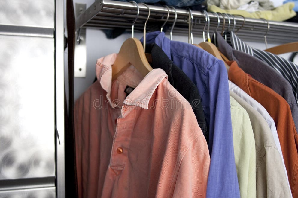 Shirts in different colors stock image. Image of boutique - 20841287