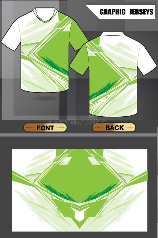 Shirts Green Design with Pattern Illustration Vector Stock Vector ...