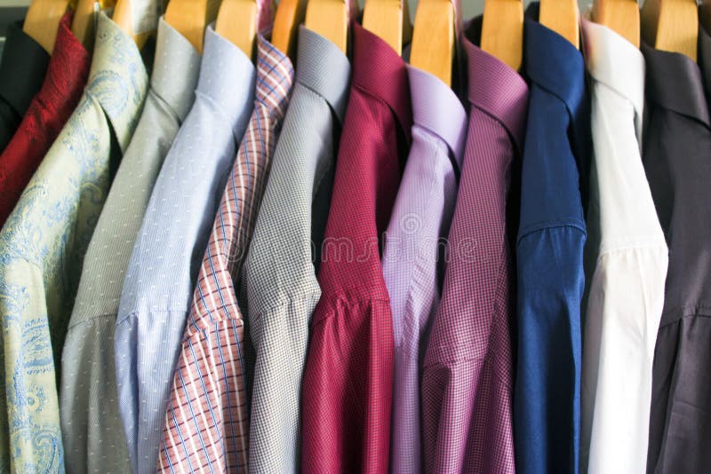 Shirts on the stand stock image. Image of modern, textile - 25117561