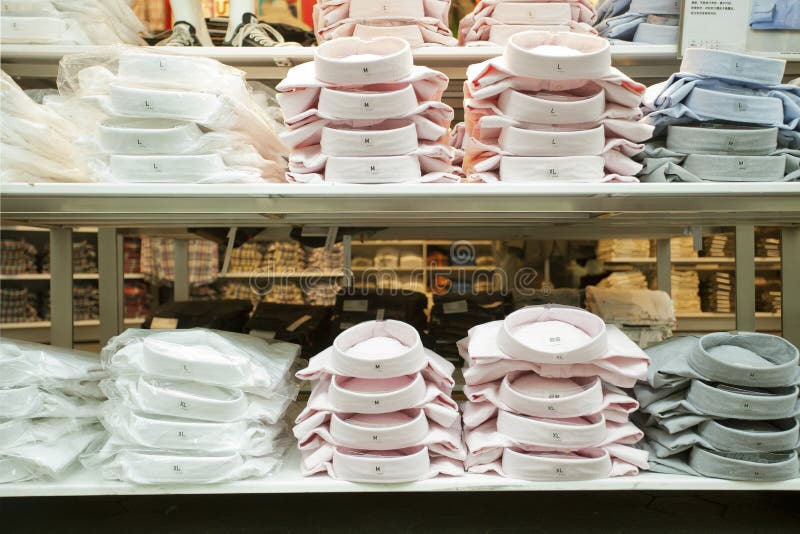 Shirts in the store stock photo. Image of female, male - 53307376