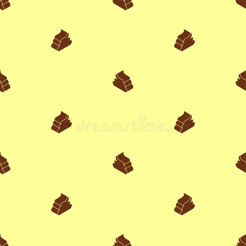 Shit Isometric Style Pattern Seamless . Poop Background Vector Stock ...