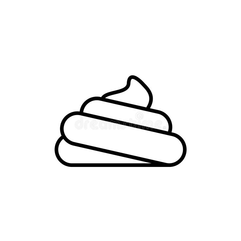 Shit or Poo Icon Creative Concept Vector Stock Vector - Illustration of ...