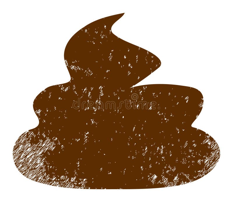 Shit Scratched Icon Image stock illustration. Illustration of stinky ...