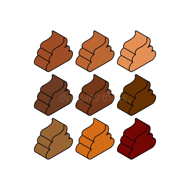 Shit Set Isolated . Poop Vector Illustration Stock Vector ...