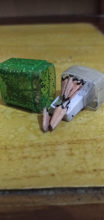 Shit from a Sharpened Pencil Stock Photo - Image of vehicle, yellow ...