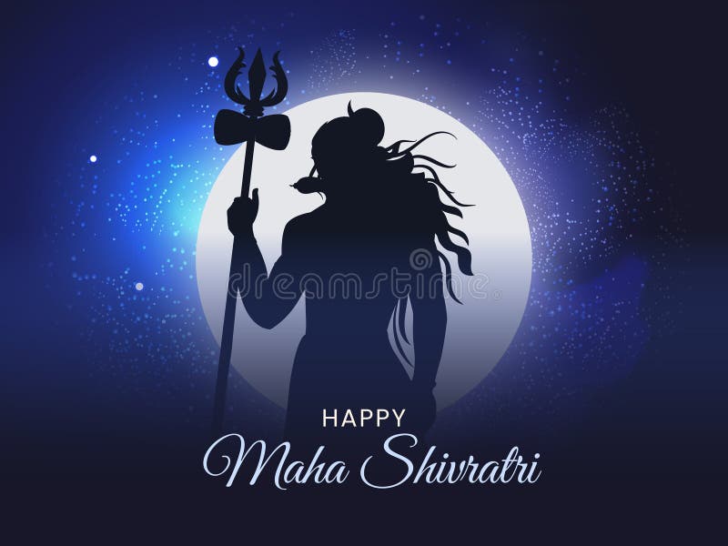 Happy Maha Shivratri Festival Greeting Card Stock Vector - Illustration ...