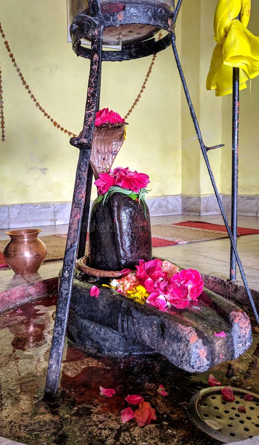A Shiva Linga at a Temple in India. Stock Image - Image of hinduism ...