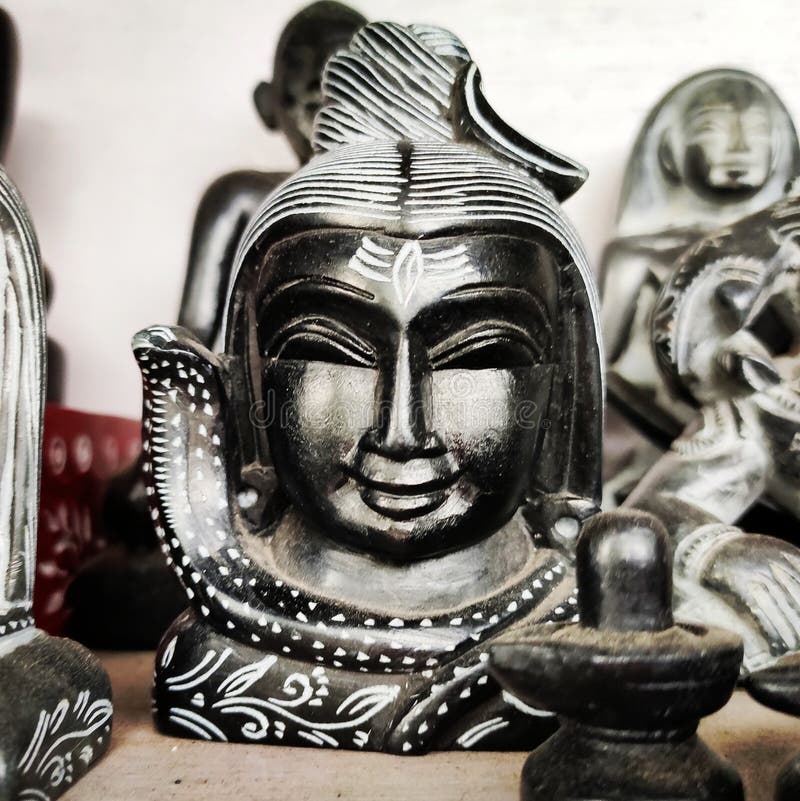 Shivan Statue in Block Stone Stock Photo - Image of shivan, bronze ...