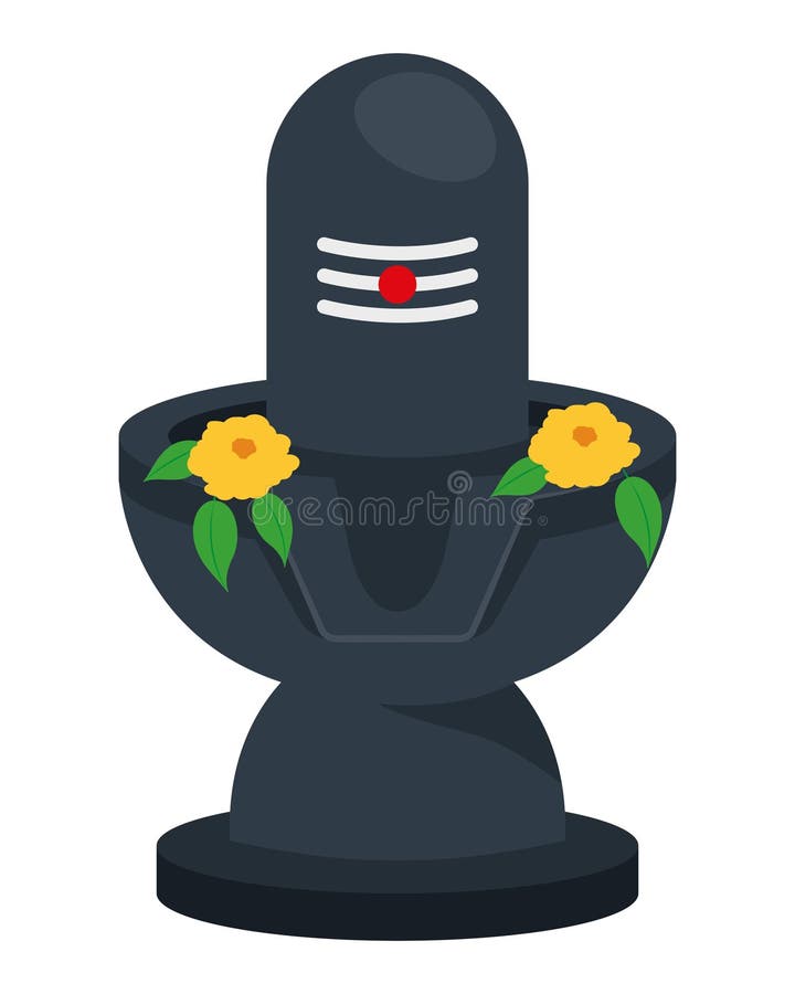 Shivaratri Lingam Indian Culture Stock Vector - Illustration of worship ...