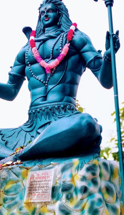 A Shivji Statue of a Temple. Stock Photo - Image of person, hindu ...