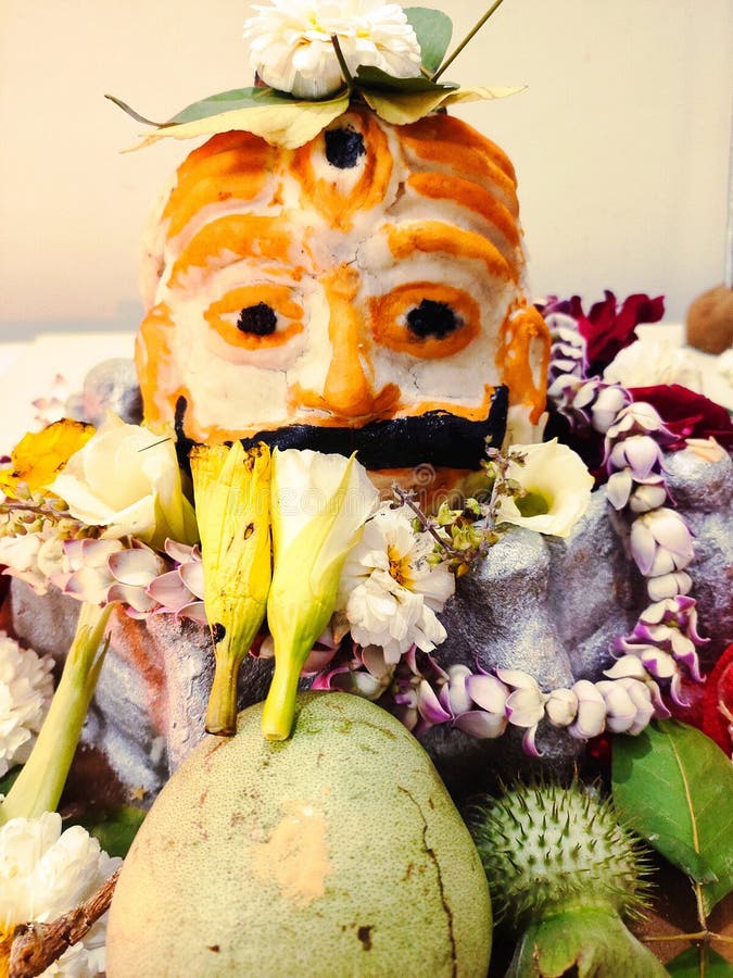 Shivling hand made stock image. Image of belfruit, blissful - 342658525