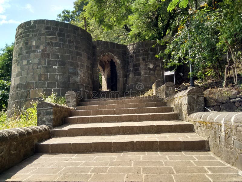 Shivneri Fort steps stock image. Image of junnar, fort - 87067173