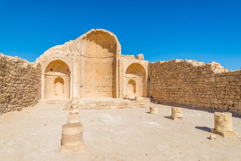 Shivta stock photo. Image of mediterranean, archaeology - 53596602