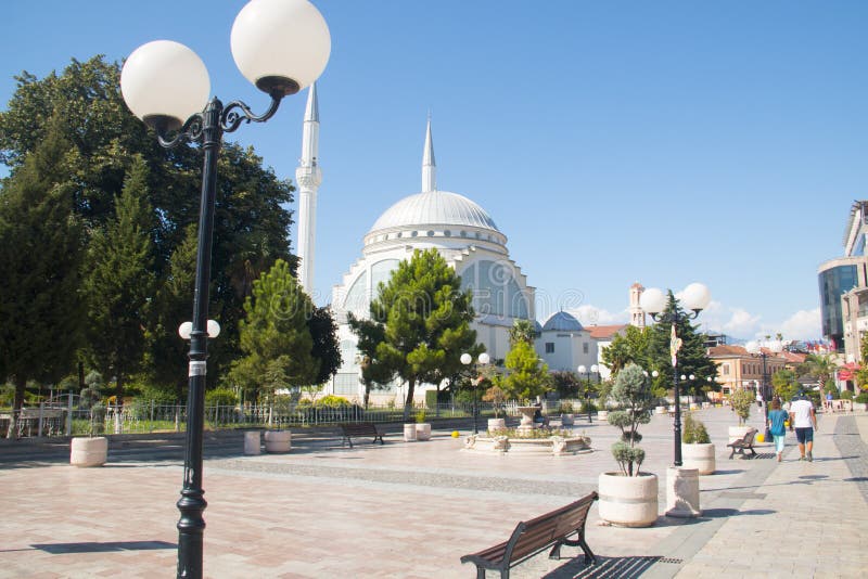 City Center of Shkoder, Albania Editorial Image - Image of downtown ...