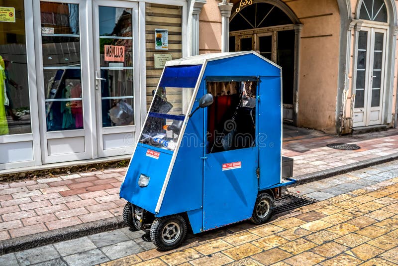 Personal Single Vehicle on Shkoder Street in Alanya Editorial Image ...