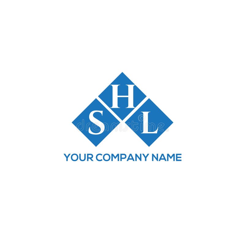 SHL Letter Logo Design on WHITE Background. SHL Creative Initials ...