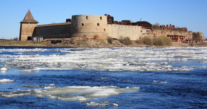Shlisselburg, Fortress Oreshek Stock Photo - Image of fortification ...