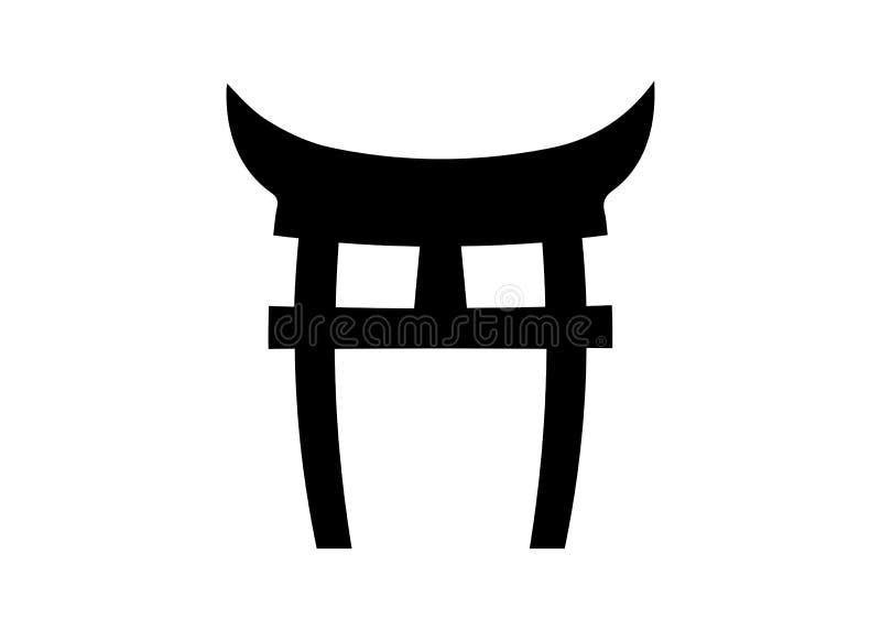 Torii Icon in Cartoon Style Isolated on White Background. Religion ...