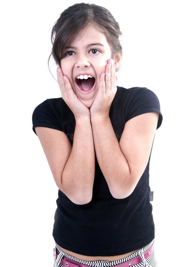 Shock stock photo. Image of girl, scream, hand, shock - 20626642