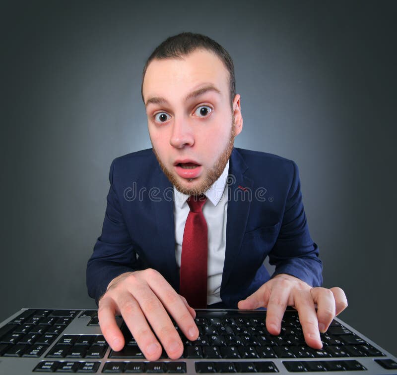 Mad programmer stock image. Image of male, disappointed - 4704335