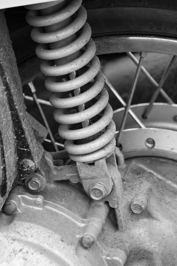 Car Shock Absorber Isolated Stock Image - Image of isolated, mechanical ...