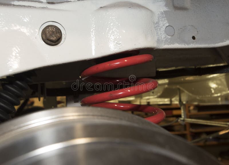 Shock absorber in a car stock photo. Image of individual - 256426614